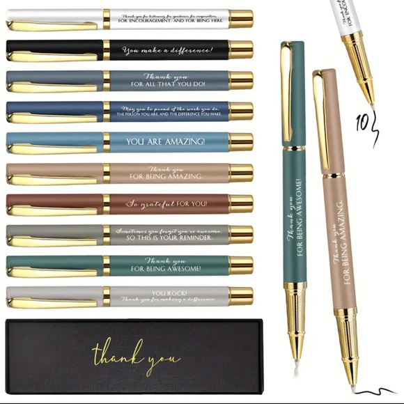 Office | Set Of 1 Thank You Pens In Boxes | Poshmark